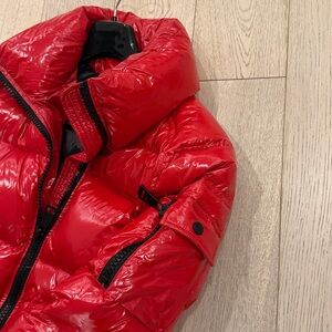 SAM. | Jackets & Coats | Sam Glossy Cherry Puffer Jacket | Poshmark